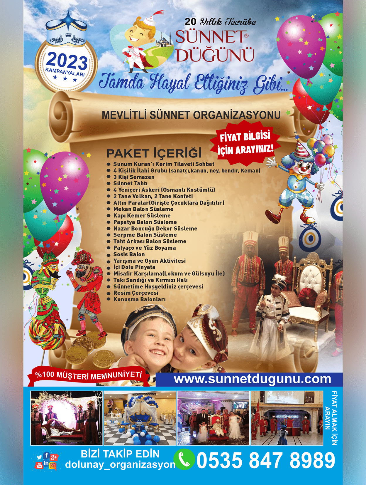 Mevlütlü Sünnet Düğünü Organizasyonu